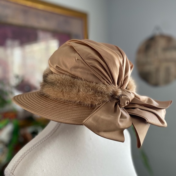 Accessories | Vintage Armand Beverly Hills Glamorous Hat With Fur Trim Detailing | Poshmark